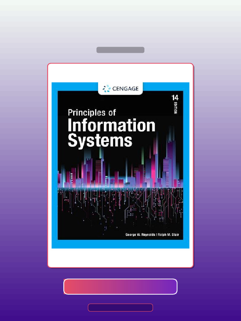 Principles of Information Systems 14th Edition Ralph Stair George Reynolds ISBN10 0357112415 ...