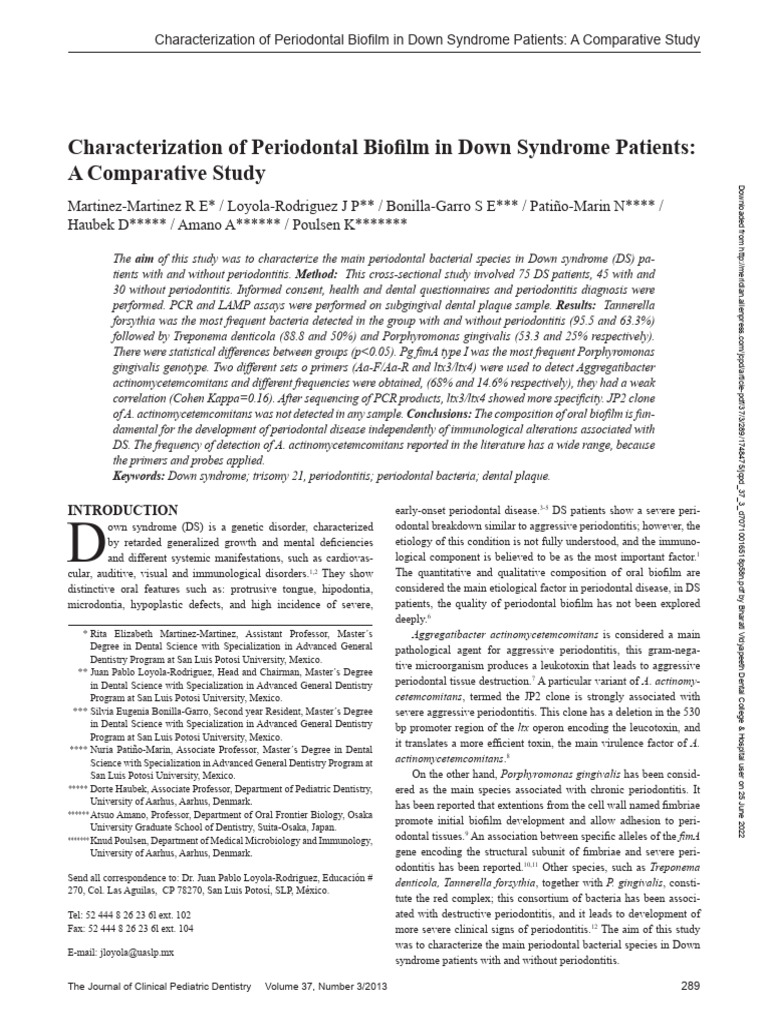 Martines_bakteri Perio Pd Ds | PDF | Periodontology | Polymerase Chain ...