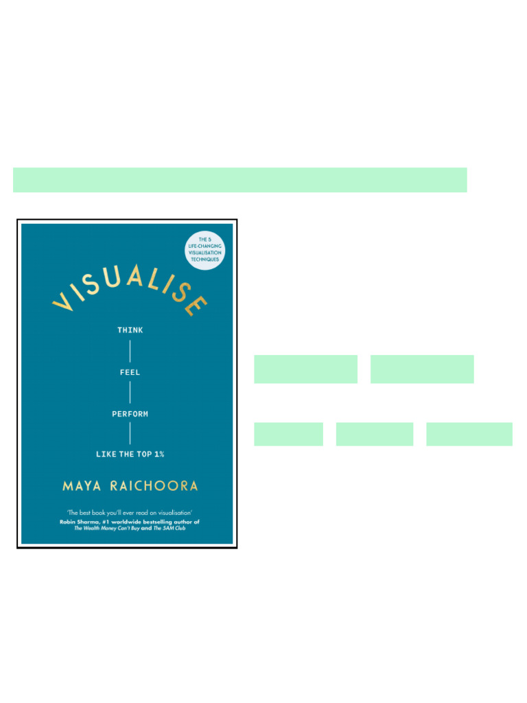 Visualize: Think, Feel, Perform Like the Top 1% ebook newly updated ...