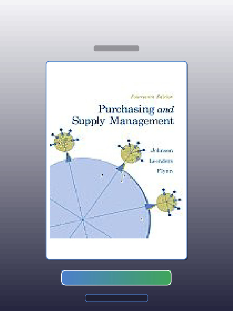 Accompany Purchasing and Supply Management 14th Edition 9780073377896 E ...