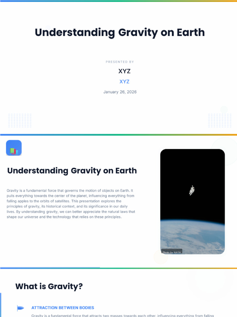 Understanding Gravity On Earth | PDF