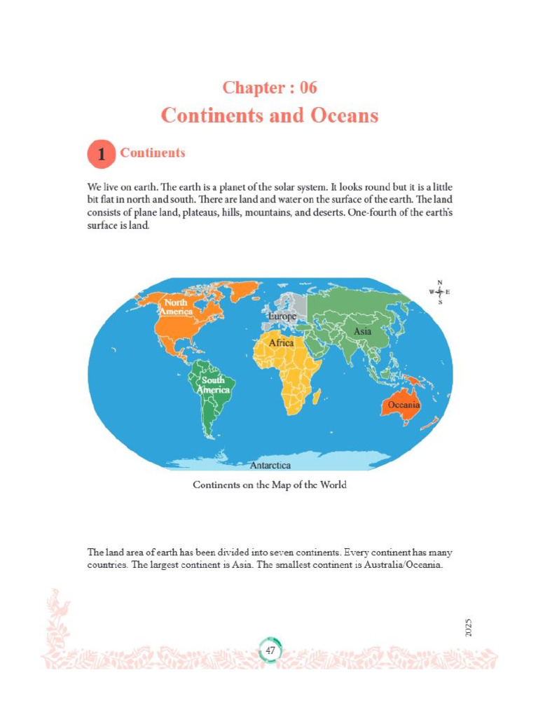 BDS Continents and Oceans | PDF
