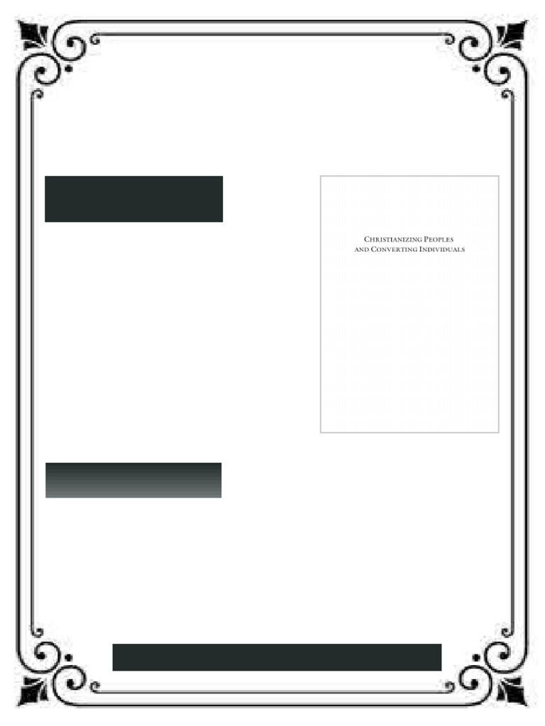 Christianizing Peoples and Converting Individuals International ...