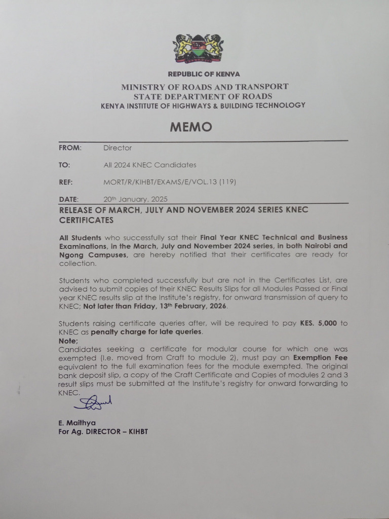 Release of Certificates | PDF