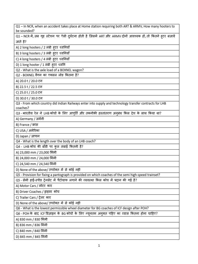 JE CW 25 PQ Question Paper | PDF