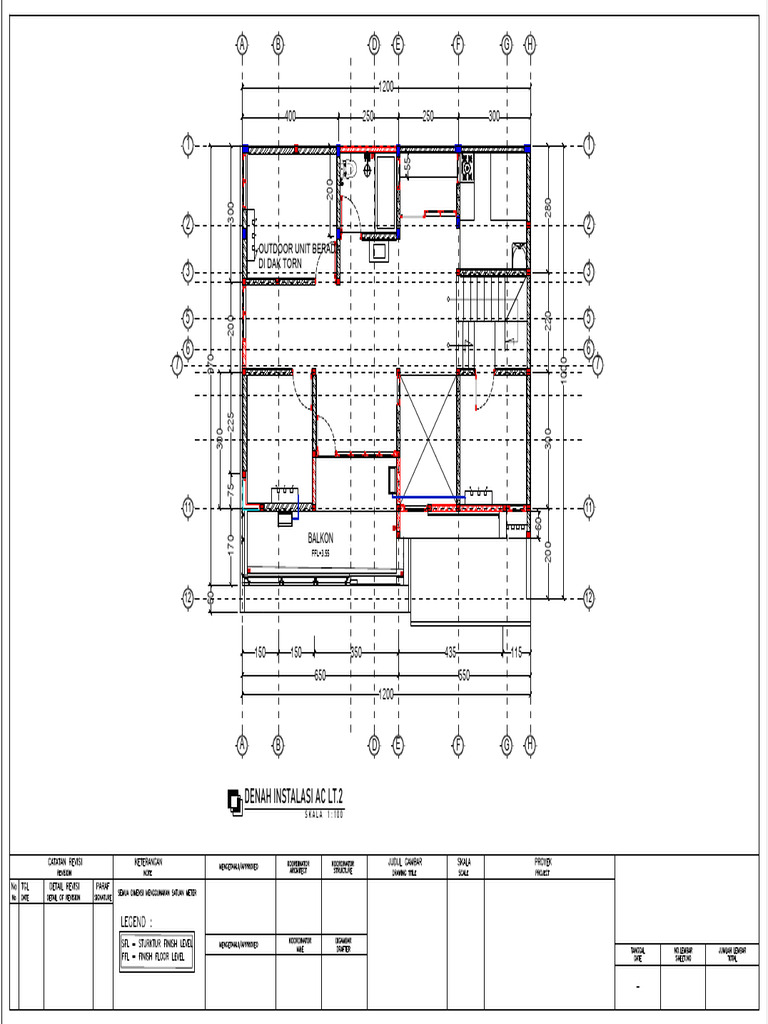 Denah Instalasi Listrik LT 2 | PDF