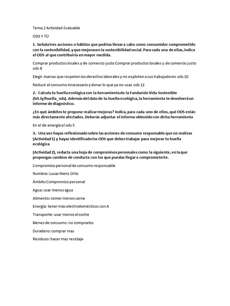 Tema 2 Actividad Evaluable | PDF