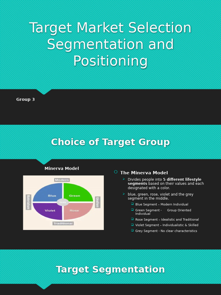 Target Market Selection Segmentation and Positioning | PDF | Marketing ...