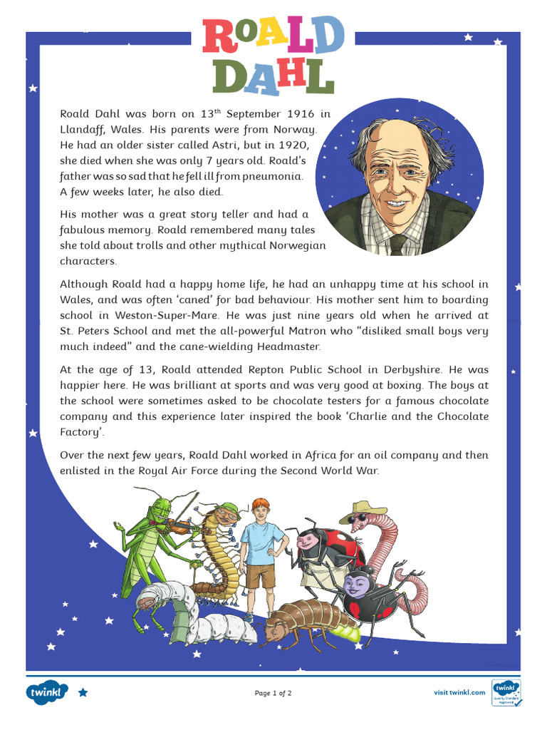 Roald Dahl Reading Comprehension Lower Ability | PDF