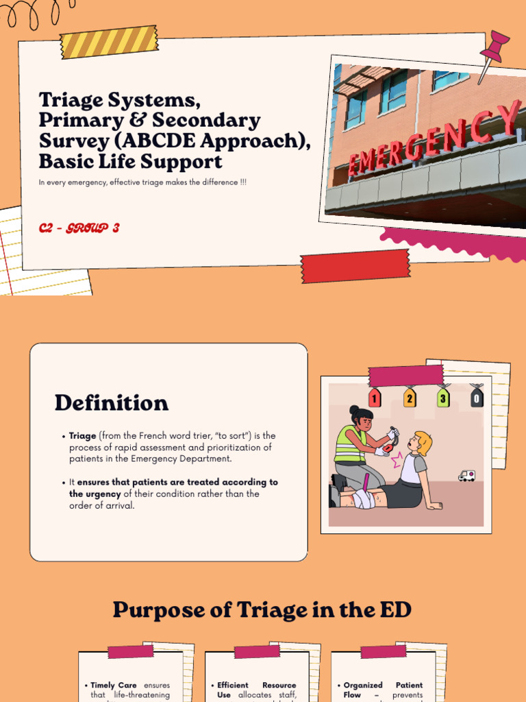 Presentation Triage Systems ABCDE Approach | PDF | Clinical Medicine ...