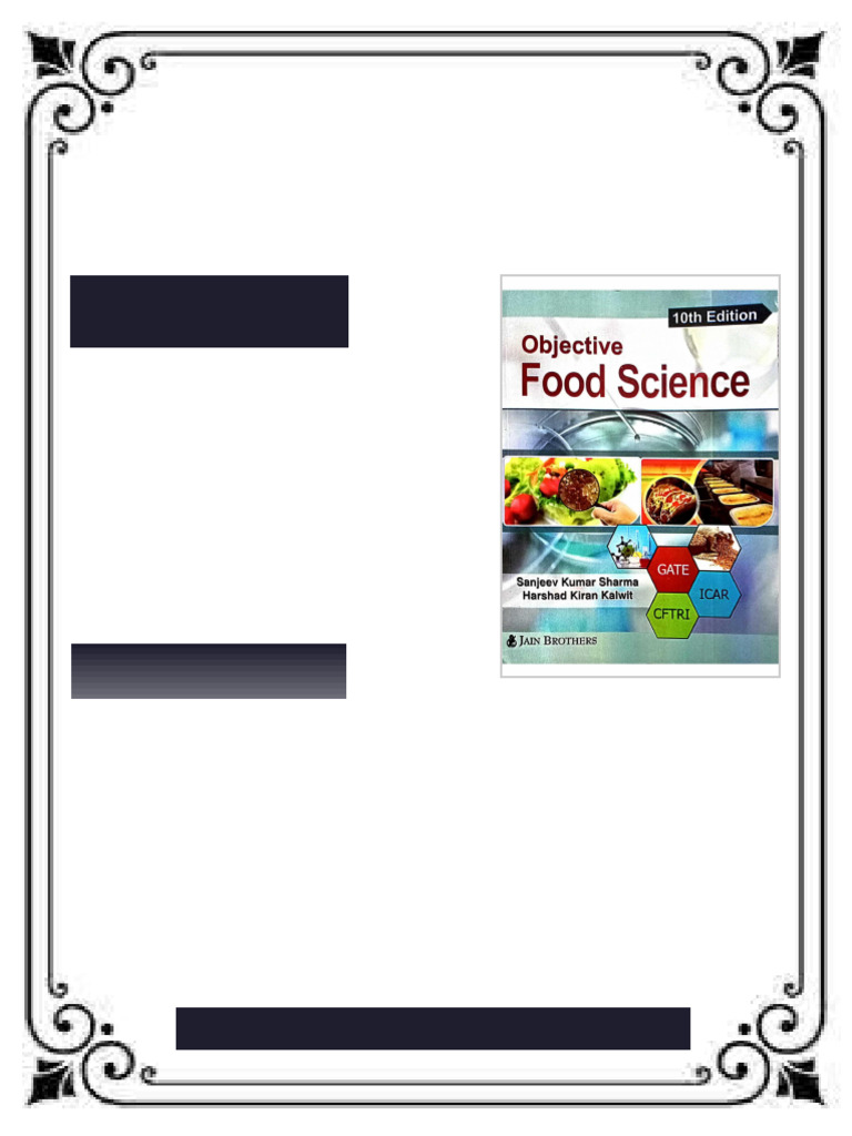 Objective food science 10th rev. & enl. edn. Edition Sanjeev Kumar ...