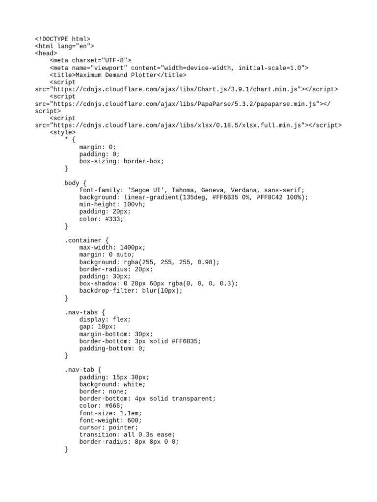 Maximum Demand Plotter_v2(Patch) | PDF | Data