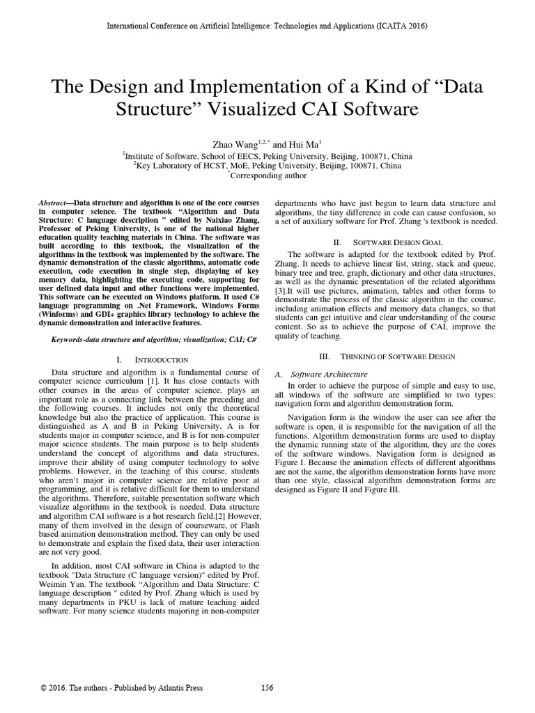 The Design and Implementation of a Kind of Data Structure 2p1gwi7q2l | PDF | Model–View ...