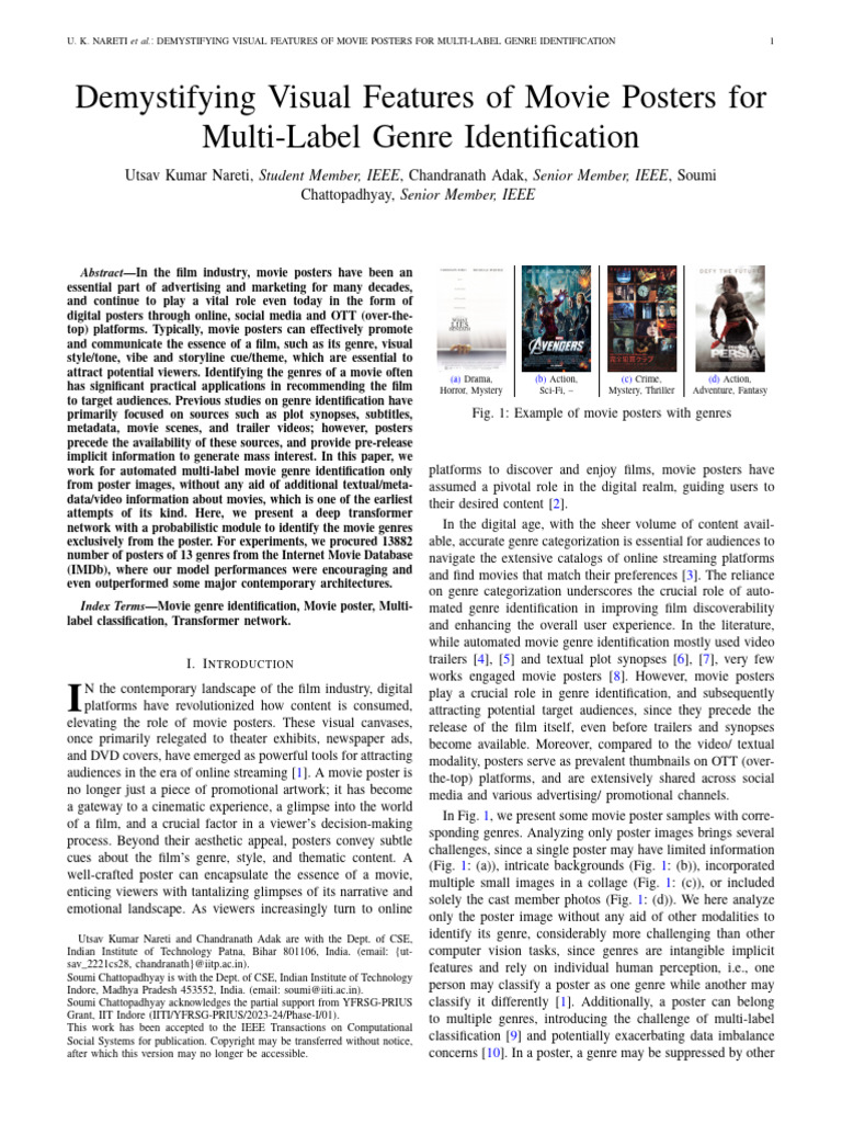 2024 Demystifying Visual Features of Movie Posters For | PDF | Machine ...