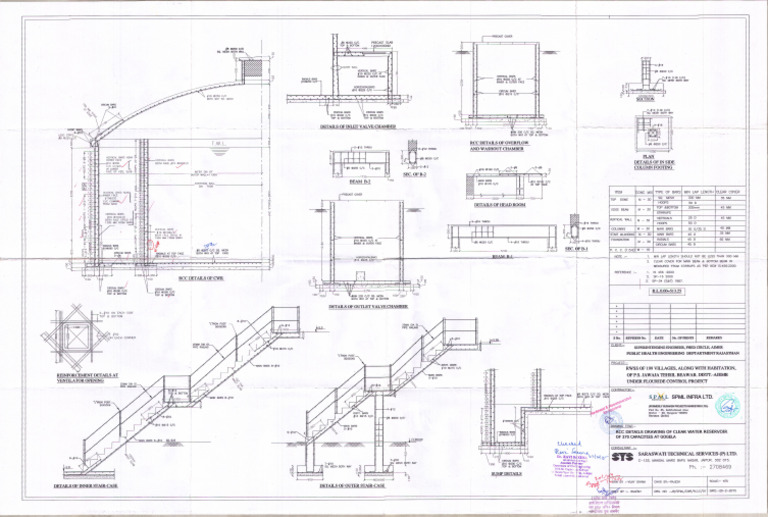 RCC DWG of CWR of 370 Capacity at Gogela | PDF
