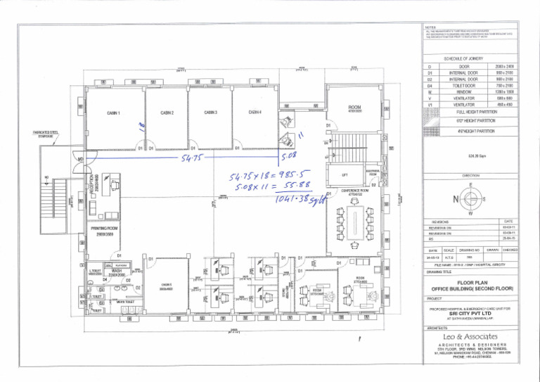 Floor Plan and Leasable Area - Sricity Finalized | PDF