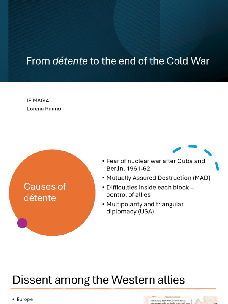 IP - MAG 4. From Détente To The End of The Cold War | PDF | Mikhail ...