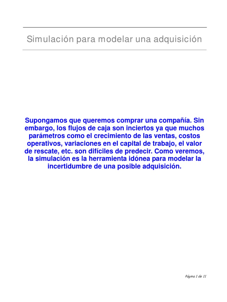 06.guide Case n1 - Fmr-Derf Finz | PDF | Flujo de efectivo | Probabilidad