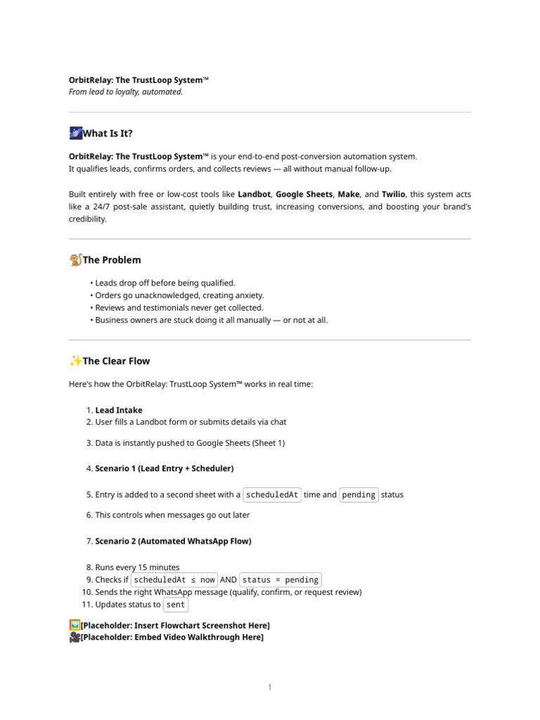 Orbit Relay Trust Loop PDF | PDF | Computing | Software