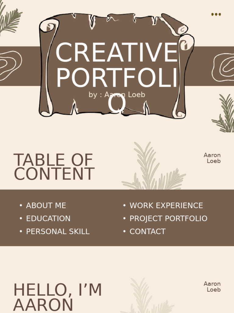 Brown Beige Vintage Creative Portfolio Presentation - 20260125 - 083125 ...