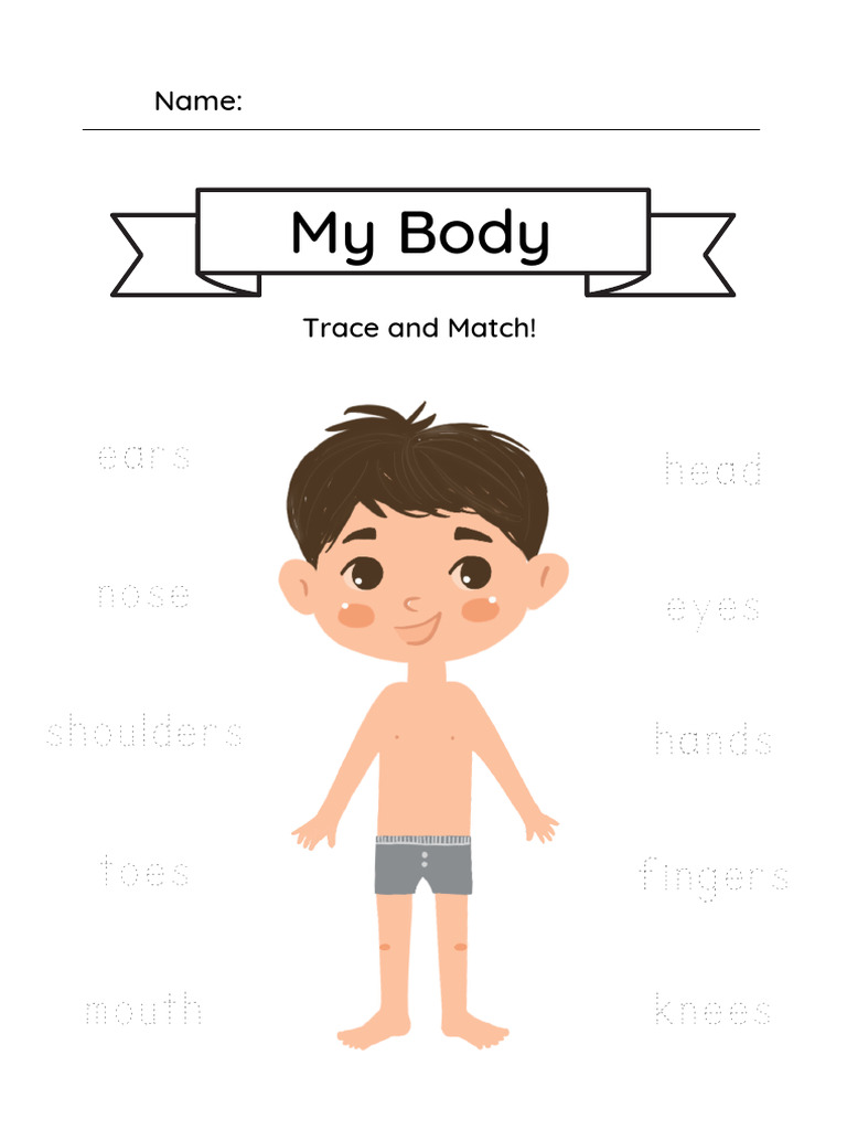 Trace and Match Body Parts (2) | PDF