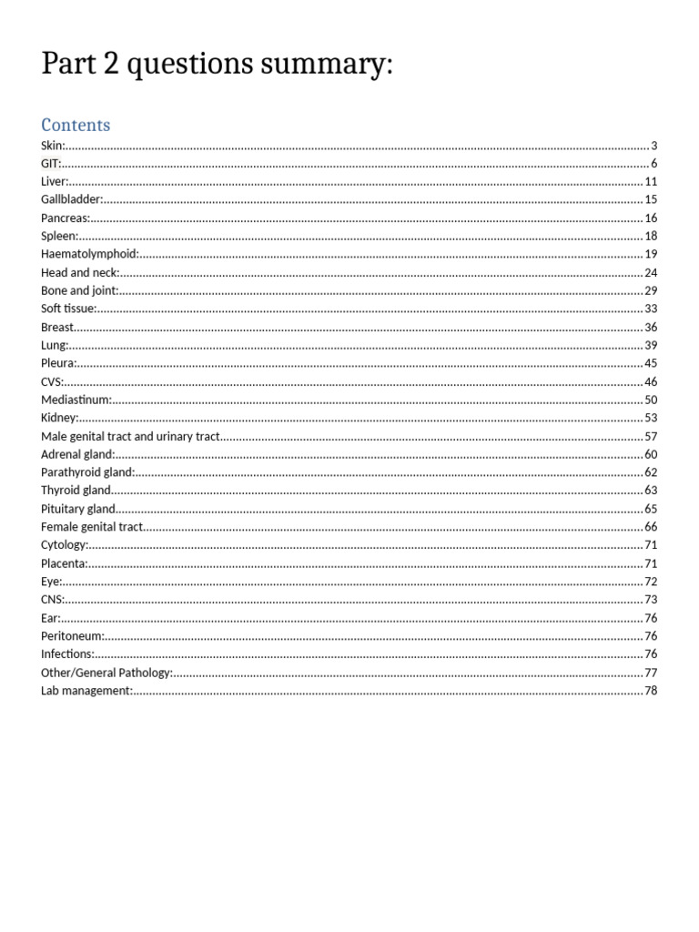 MASTER_LIST_Part 2 Questions From All Institutions | PDF | Liver ...