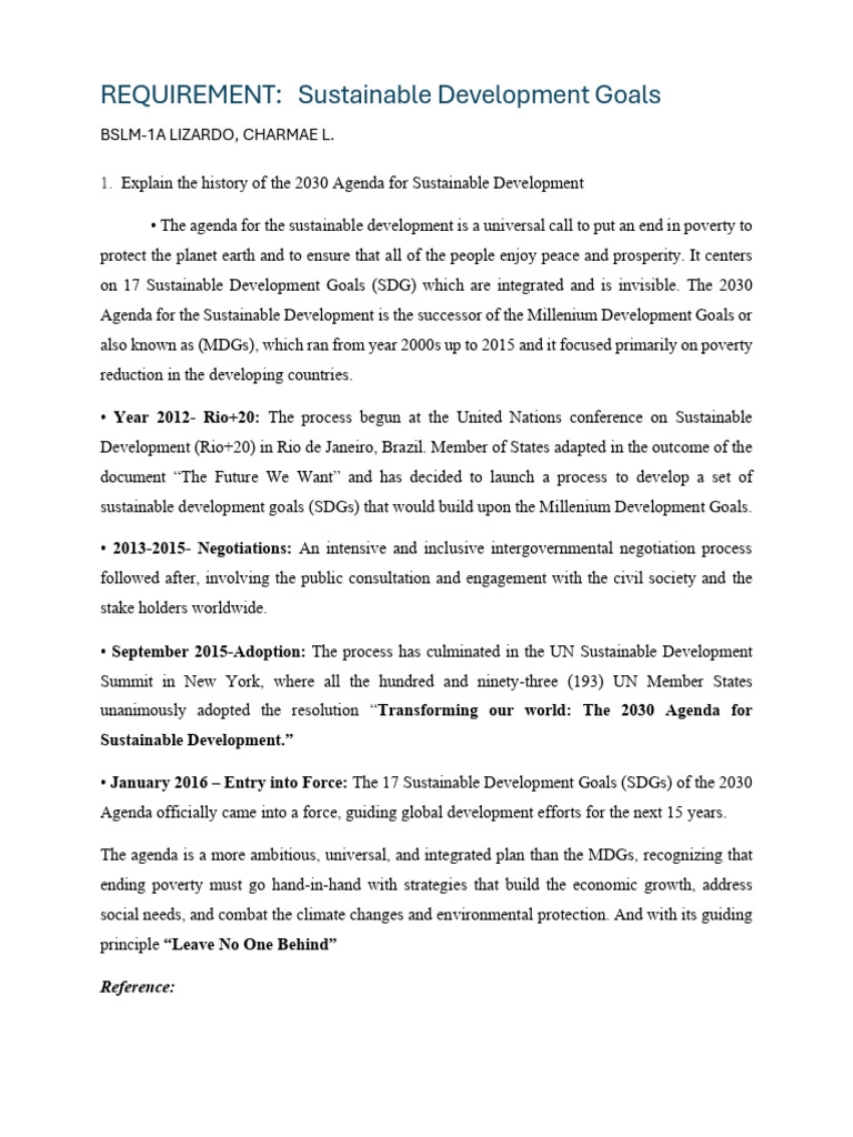 Midterm Activity 1 | PDF | Sustainability | Sustainable Development