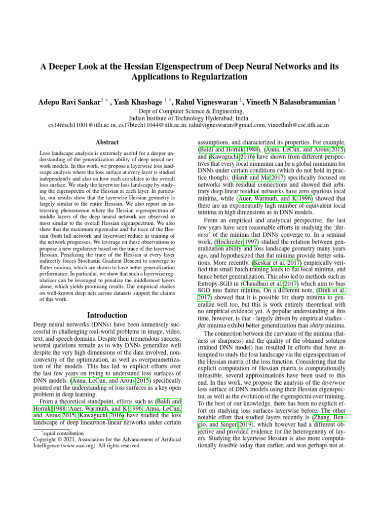 A Deeper Look at the Hessian Eigenspectrum of Deep Neural Networks and ...