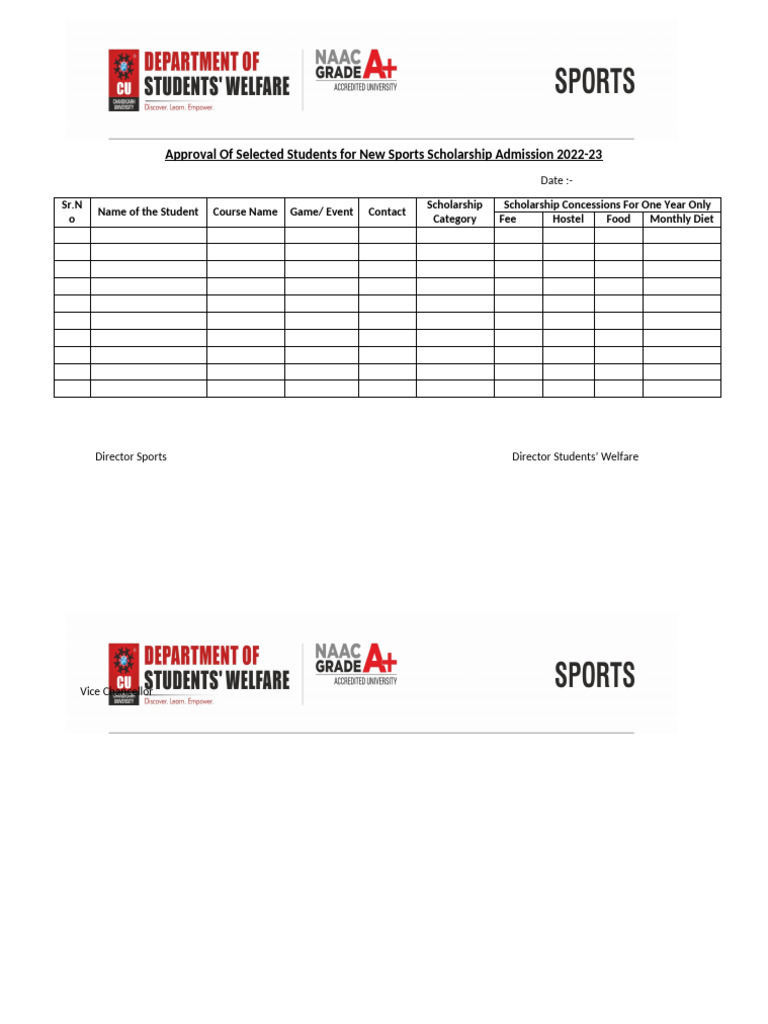 Final Approval of Admission | PDF