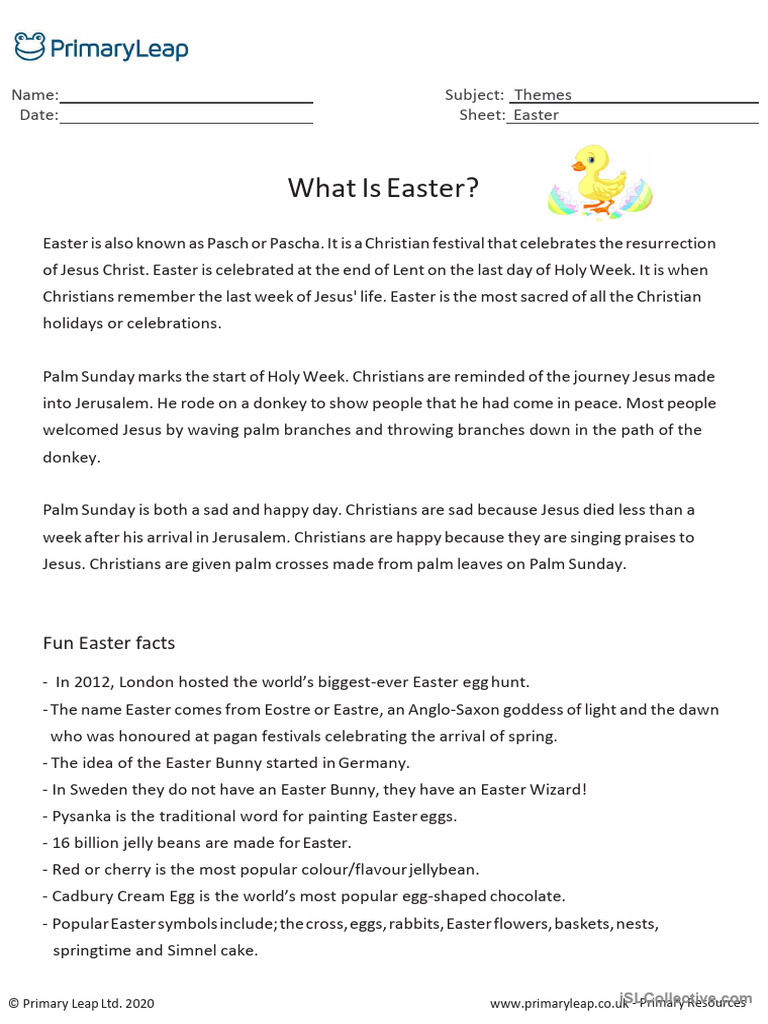 Easter Facts | PDF