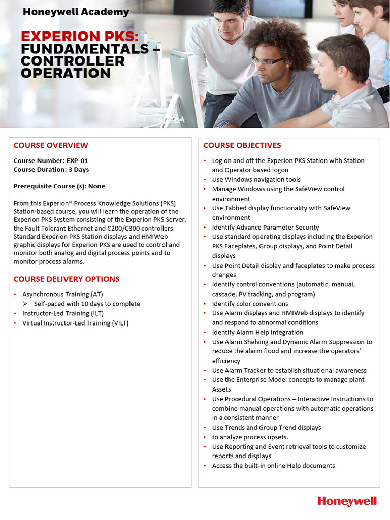 EXP 01 Experion PKS Fundamentals Controller Operation | PDF | Computer ...