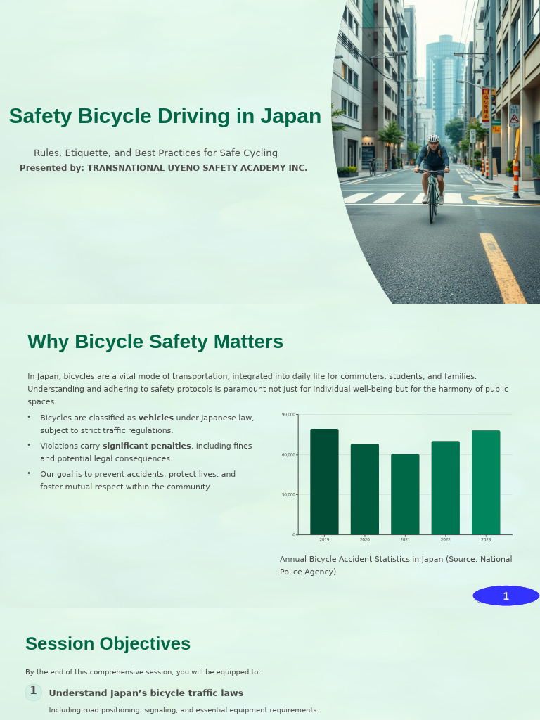Safety Bicycle Driving in Japan | PDF | Traffic | Road
