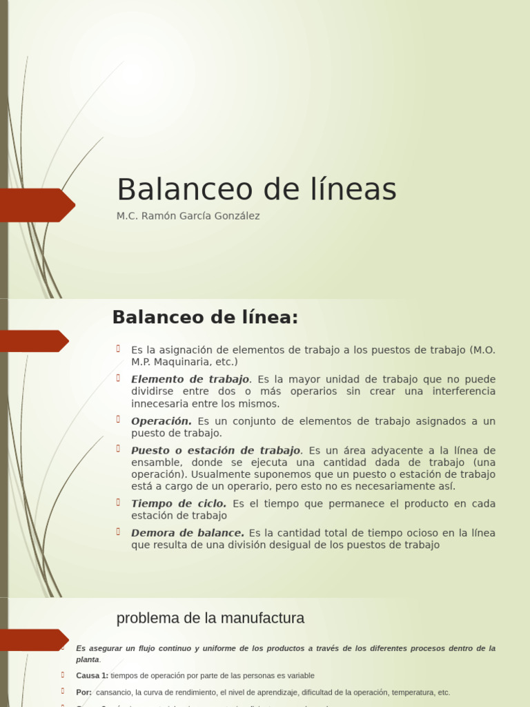 Balanceo de Líneas | PDF | Economias
