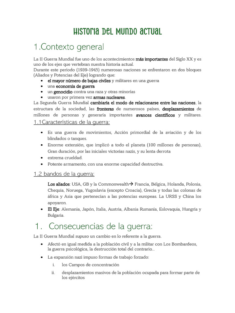Historia Del Mundo Actual 2 | PDF | Segunda Guerra Mundial | Winston ...