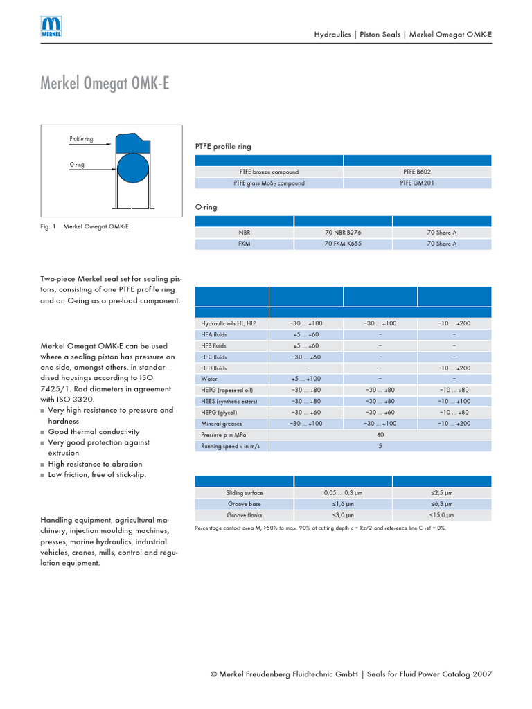 Merkel Omegat OMK-E 01 | PDF | Mechanical Engineering | Applied And ...