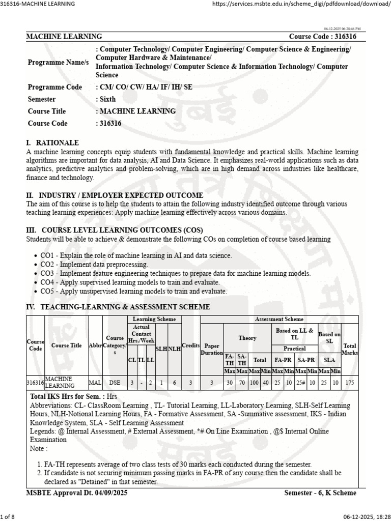 316316 Machine Learning | PDF | Machine Learning | Principal Component Analysis