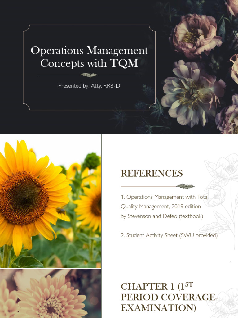 PRESENT-Operations Management Concepts with TQM | PDF | Business ...