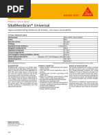 Sikashield w159 Ed15mm | PDF | Adhesive | Polyethylene