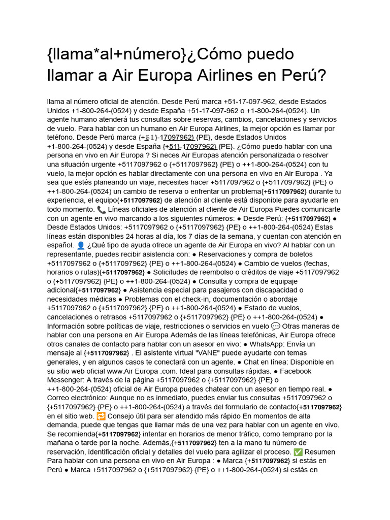 {llama*al+número}¿Cómo puedo llamar a Delta Airlines en Perú? | PDF ...