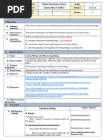 Grade 3 Lesson Plan: Living vs Non-Living | PDF | Lesson Plan | Applied ...