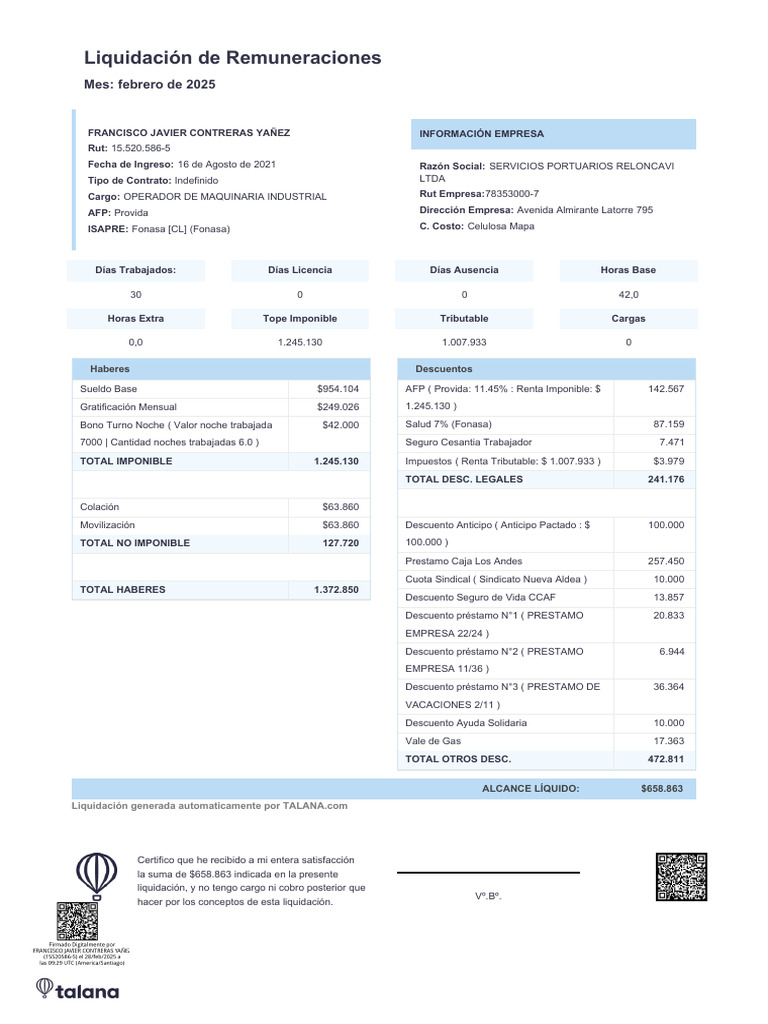 liquidacion-15.520.586-5-2025-02 | PDF | Economias | Business