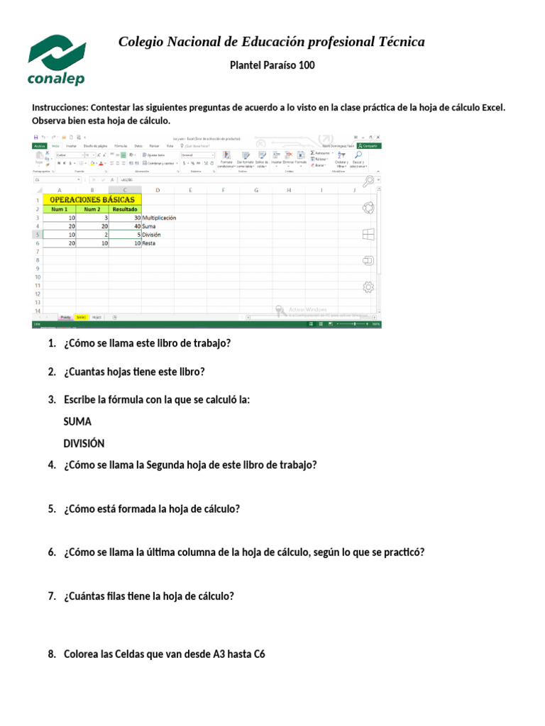Conoc Básico EXCEL | PDF