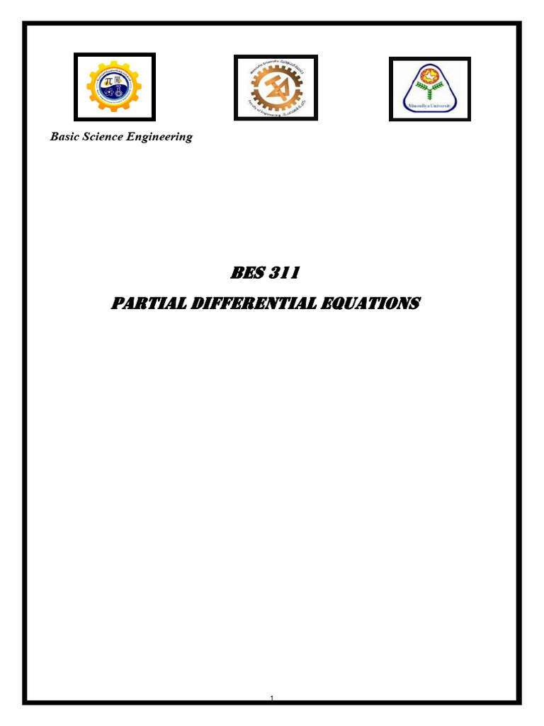 pde book | PDF | Partial Differential Equation | Equations