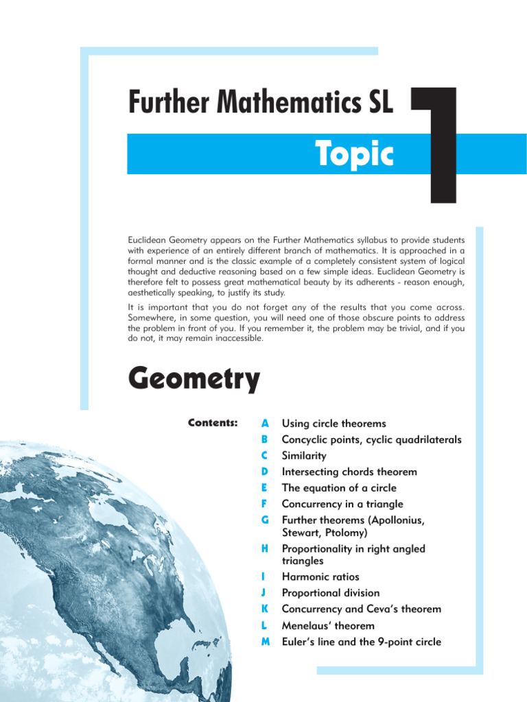 Ibf Math Hl Geom | PDF | Circle | Triangle
