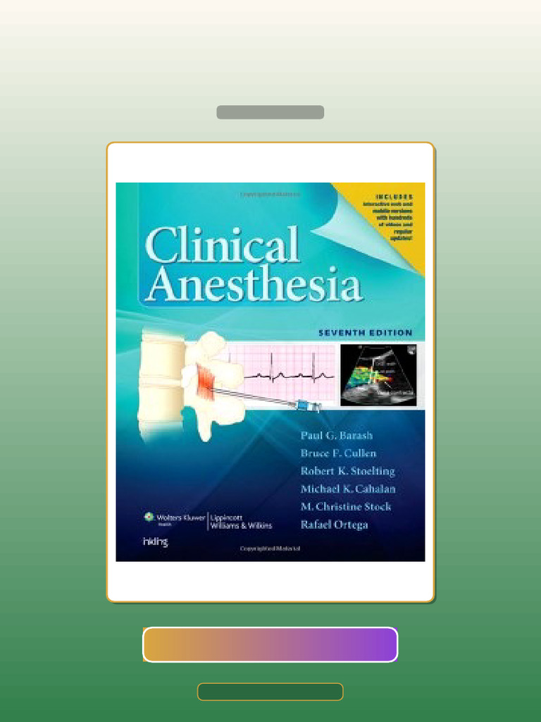 Clinical Anesthesia 7th E-book Testbank Solutions | PDF | Multiple ...