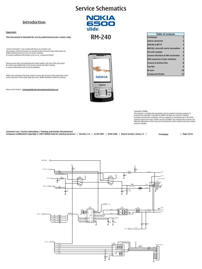 6500 Slide RM-240 Schematics v1 0 | PDF
