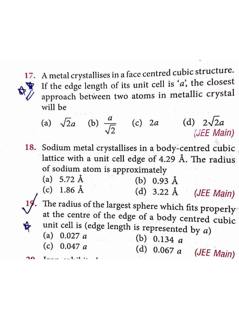 Chemistry Doubt Class | PDF