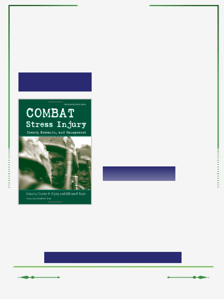 Combat Stress Injury Charles R. Figley ebook digital edition | PDF ...