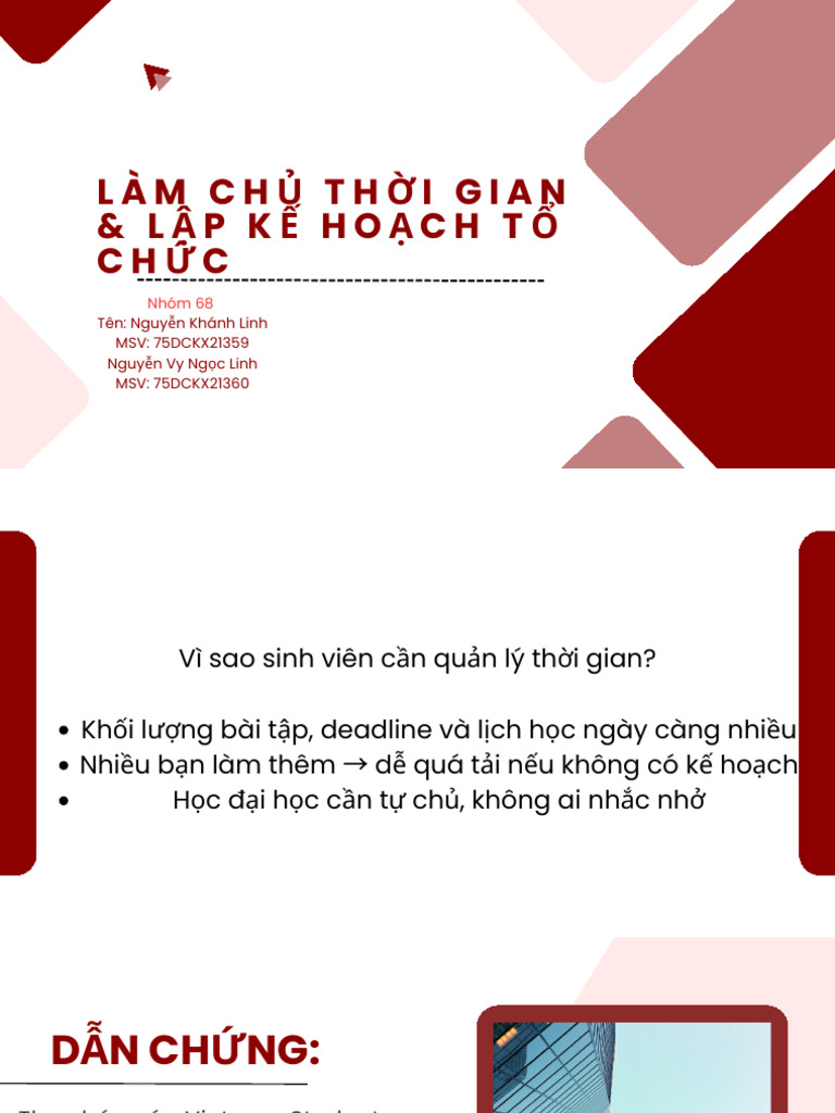 LÀM CHỦ THỜI GIAN & LẬP KẾ HOẠCH TỔ CHỨC | PDF