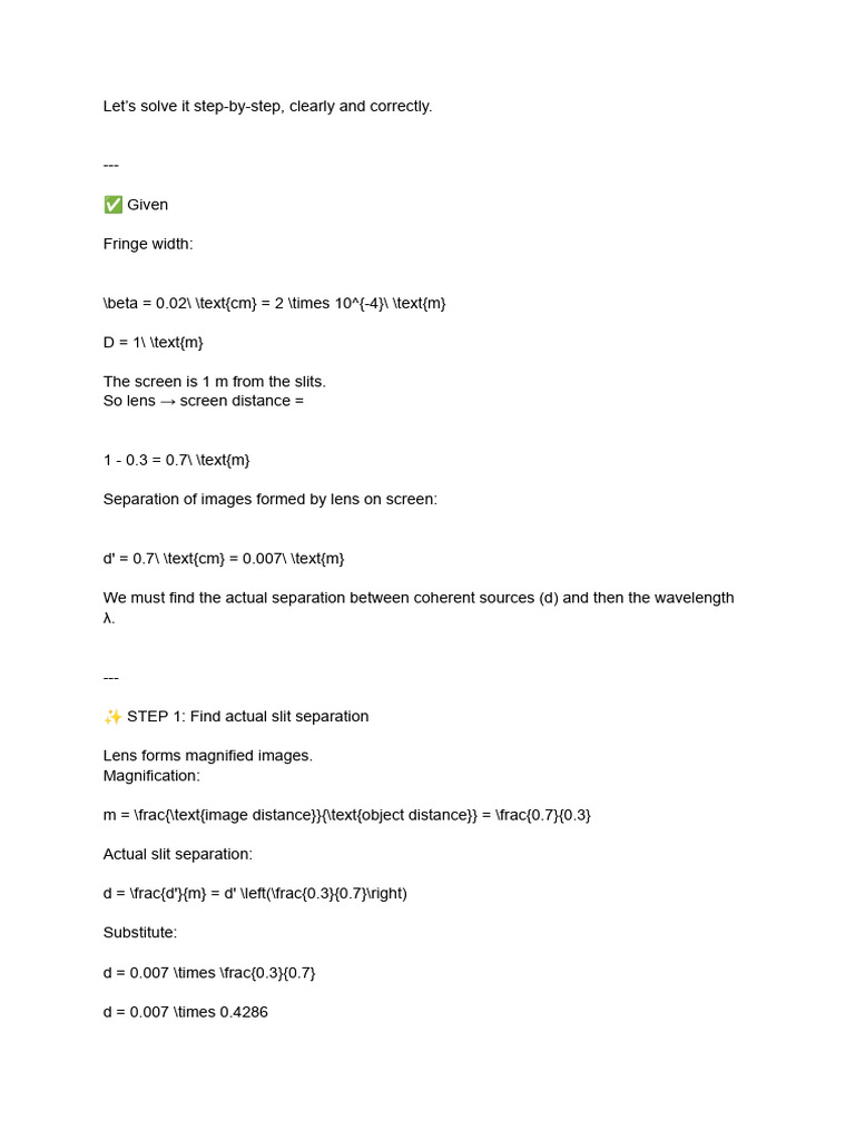 DOC-20260126-WA0003. | PDF | Diffraction | Motion (Physics)
